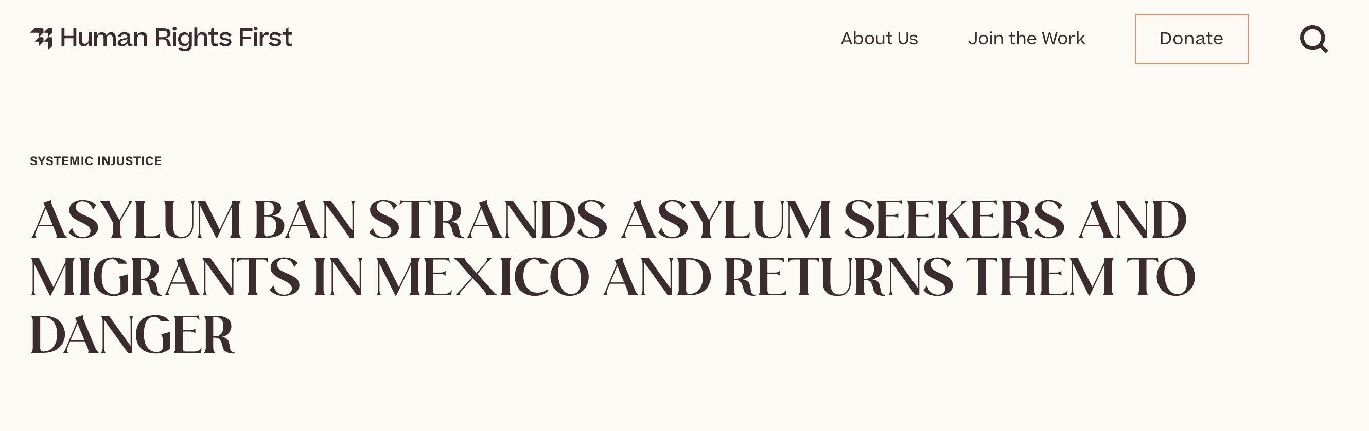 Asylum Ban Strands Asylum Seekers and Migrants in Mexico and Returns Them to Danger - Human ...