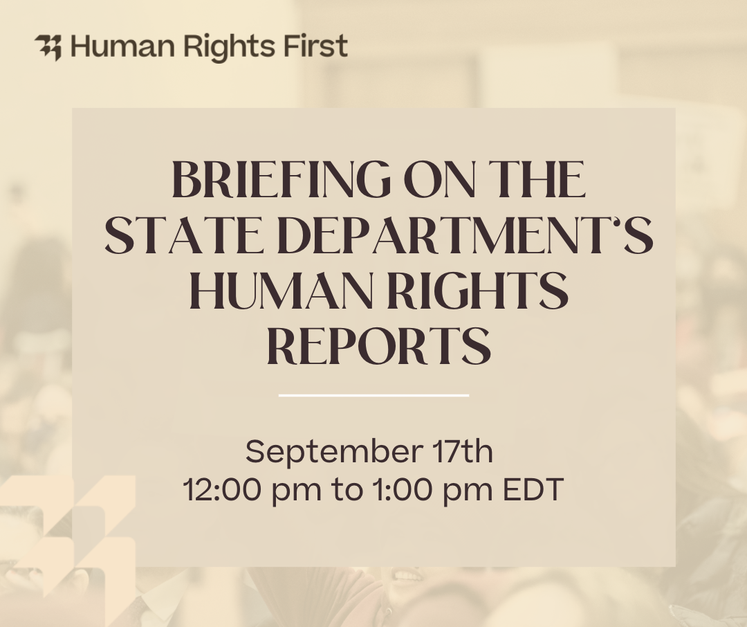 Briefing on the State Department’s Human Rights Reports - Human Rights ...
