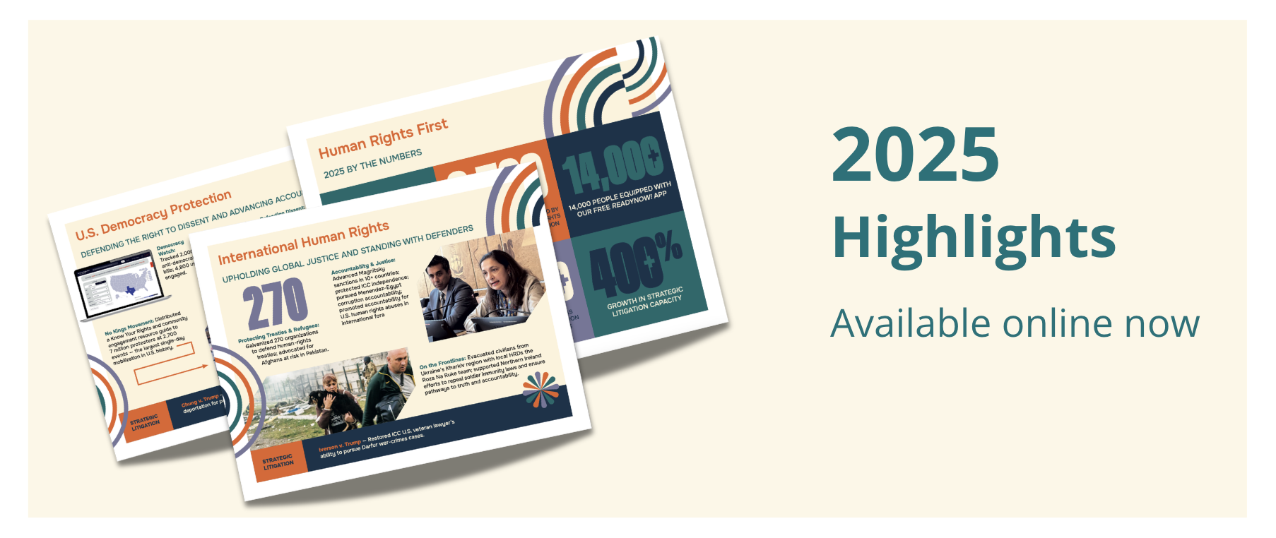Human Rights First 2025 Highlights - Human Rights First